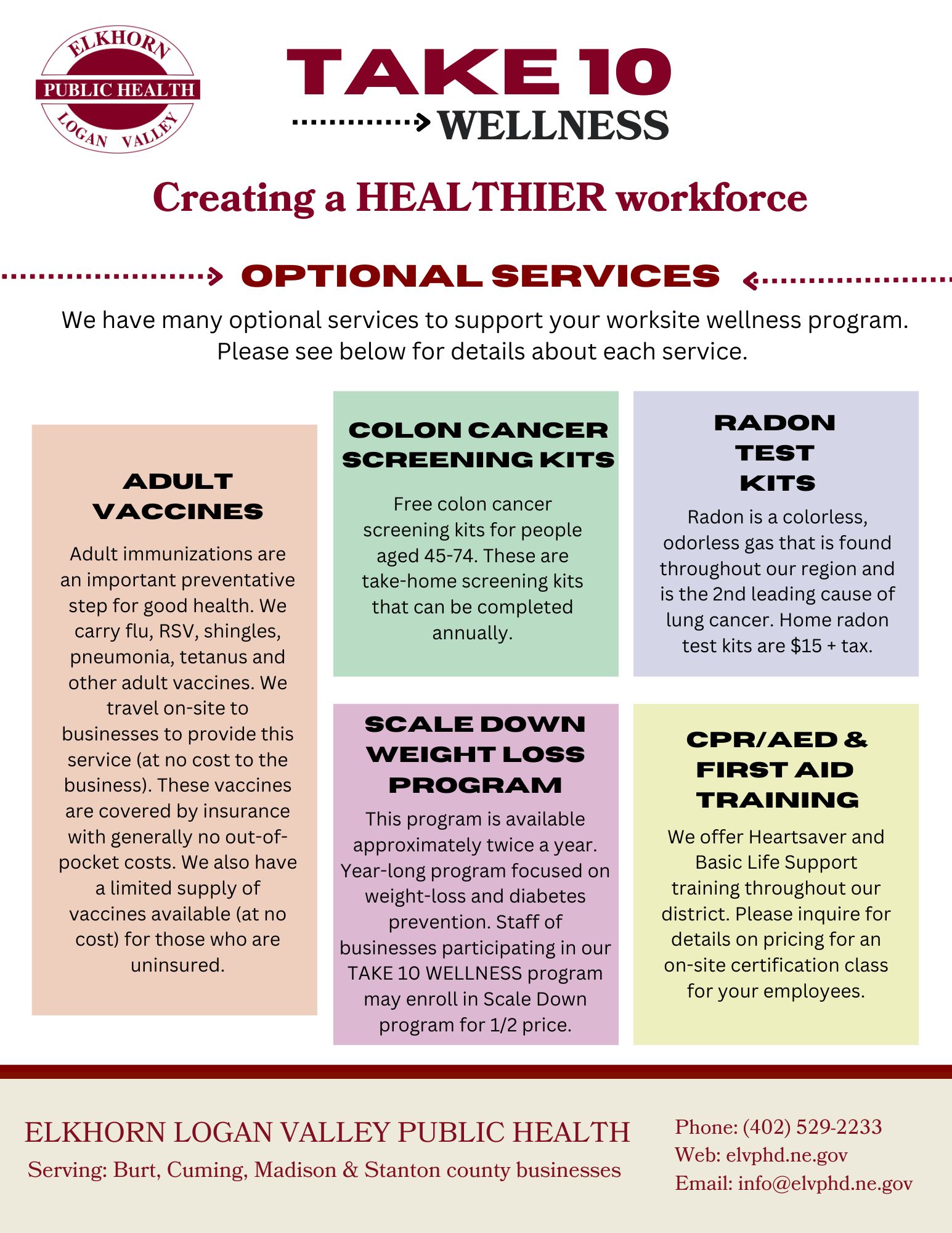 Worksite Wellness || ELVPHD || Health Programs, Services, Classes ...